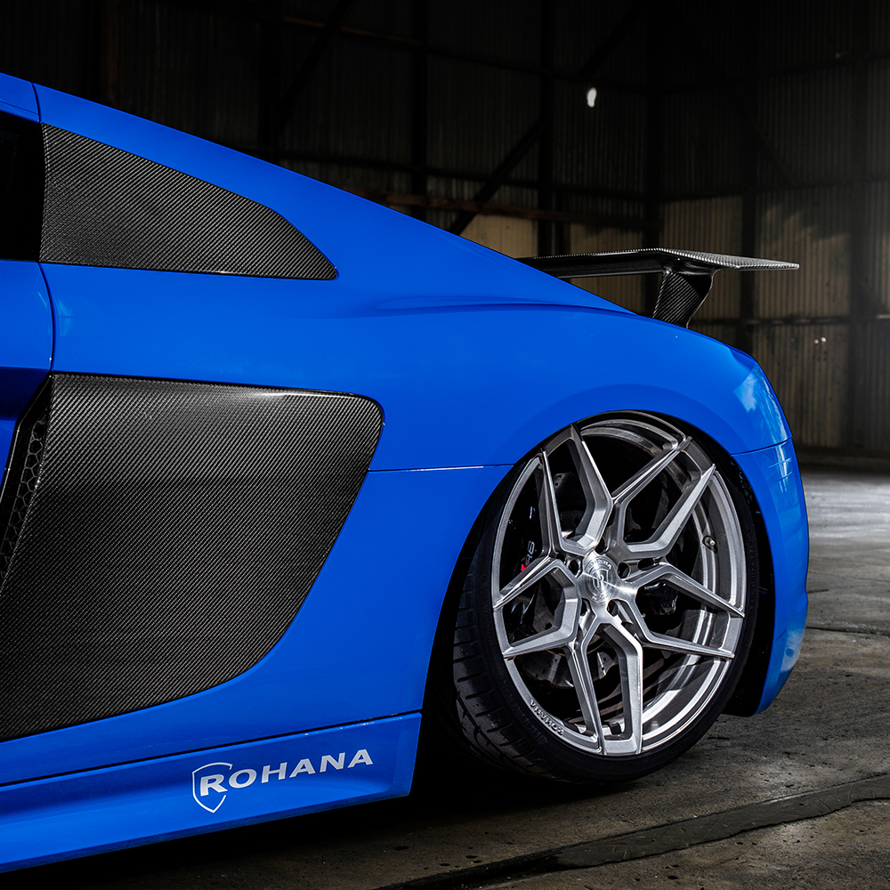 19" ROHANA RFX11 TITANIUM FORGED CONCAVE WHEELS RIMS FITS AUDI B8 A4 S4 ...