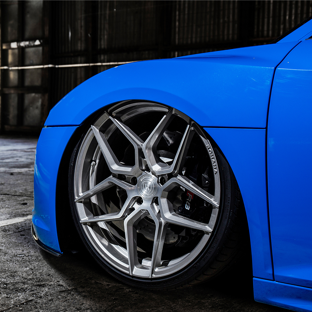 19" ROHANA RFX11 TITANIUM 19X9.5 FORGED CONCAVE WHEELS RIMS FITS AUDI ...